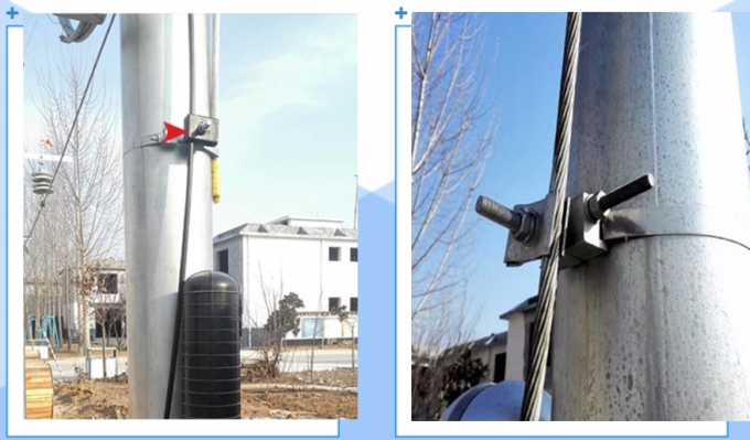 Pole ADSS Nylon 10mm DLC Down Lead Clamp , Cushioned Cable Clamp